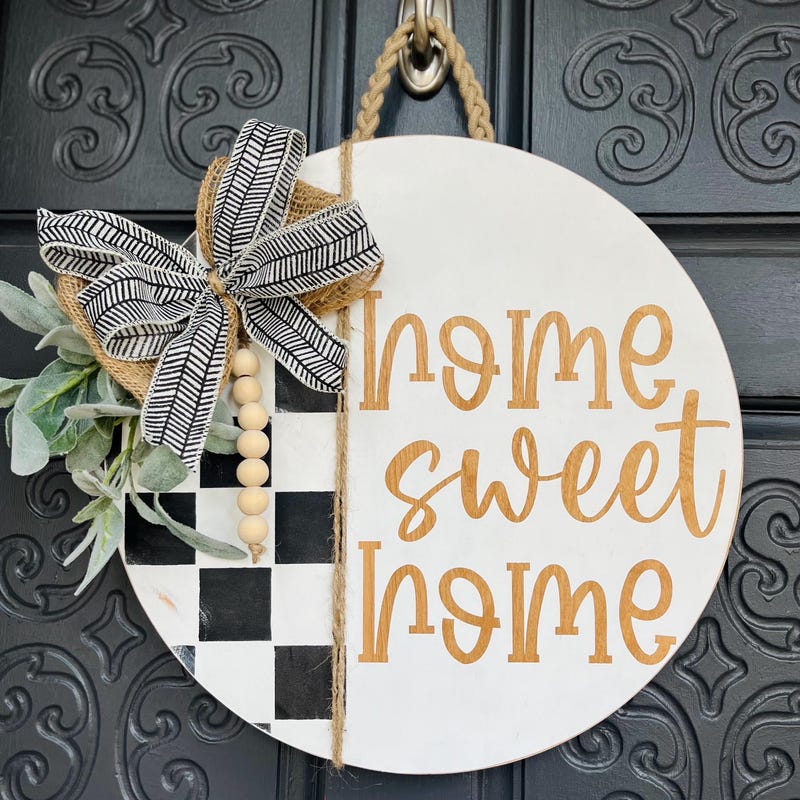 Distressed Farmhouse Decor Door Hanger - Etsy