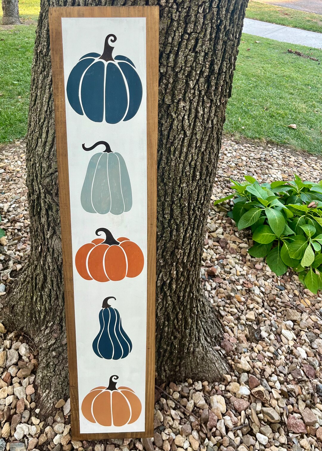 Porch Decor | Hello | Porch Sign | Wood Sign | Fall Pumpkins - Etsy