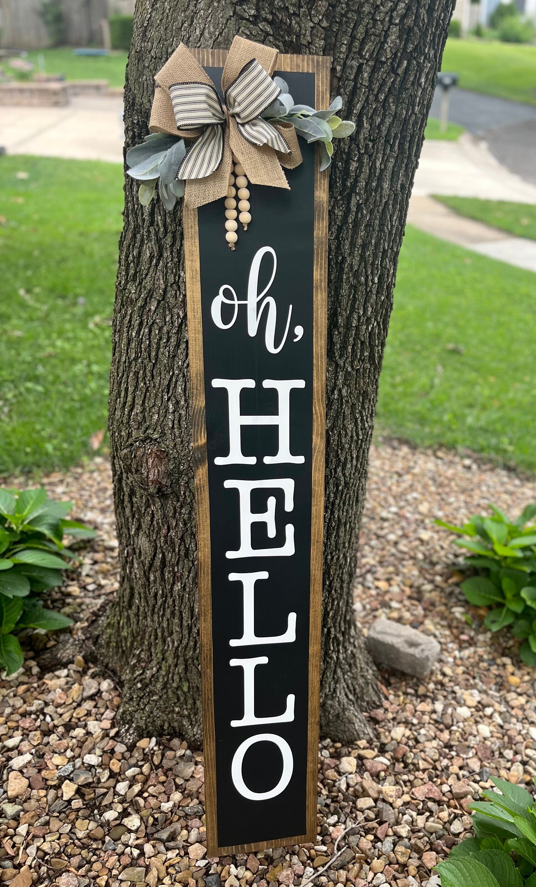 Porch Decor | Hello | Porch Sign | Wood Sign | Hello Sign - Etsy