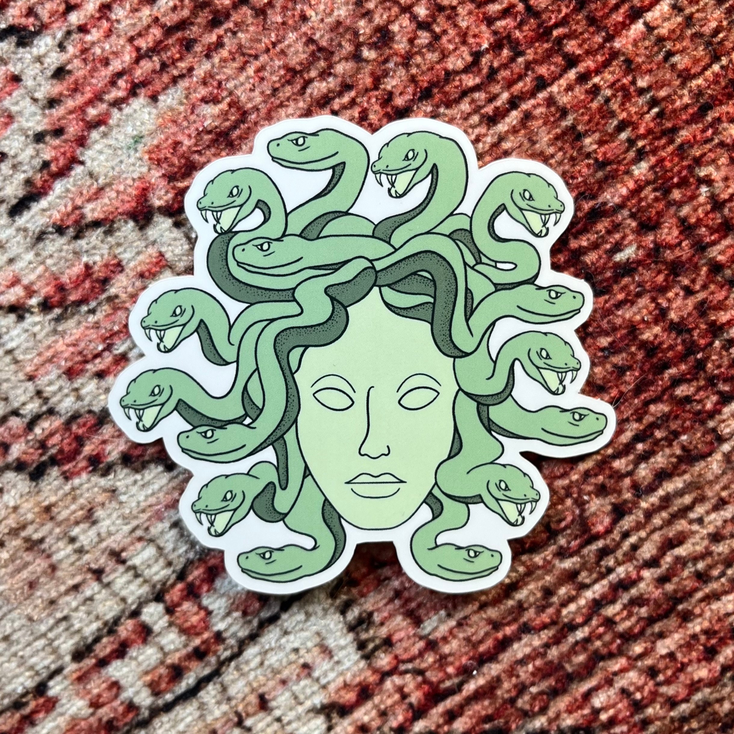 Medusa Vinyl Sticker - Etsy