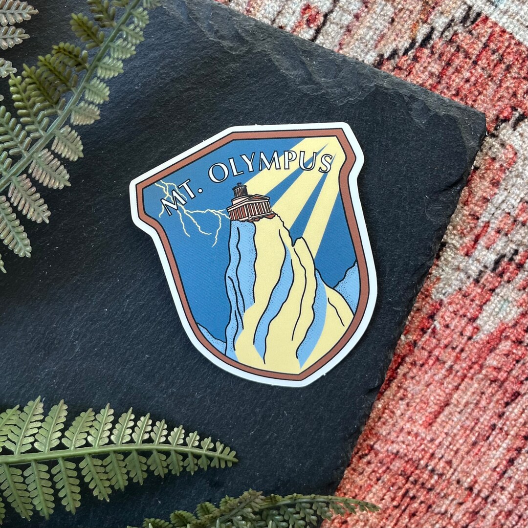 Mt Olympus Vinyl Sticker - Etsy