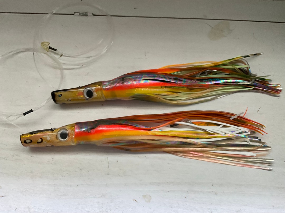 Saltwater Trolling Lures Large Rigged Headlock Lures - Etsy