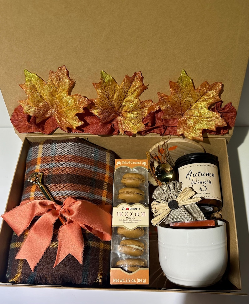 Fall Warm and Cozy Gift Box for Friends, Family, and Colleagues. Give a ...