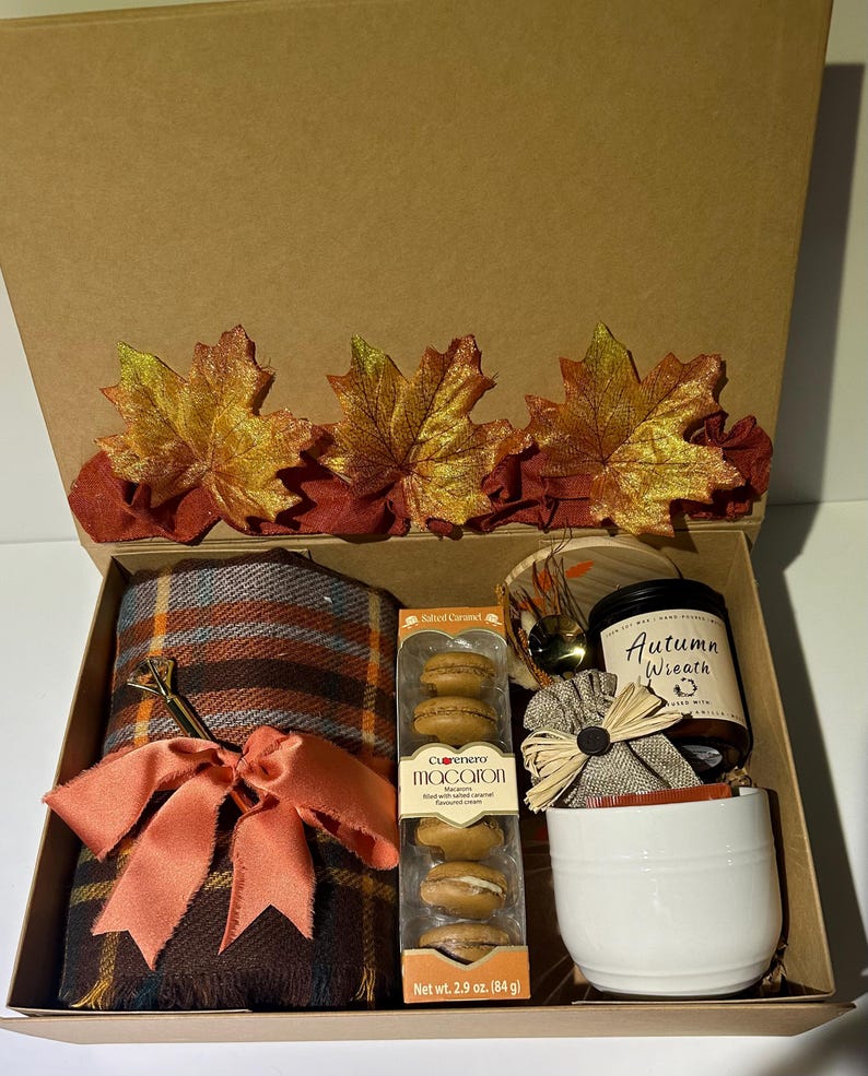 Fall Warm and Cozy Gift Box for Friends, Family, and Colleagues. Give a ...