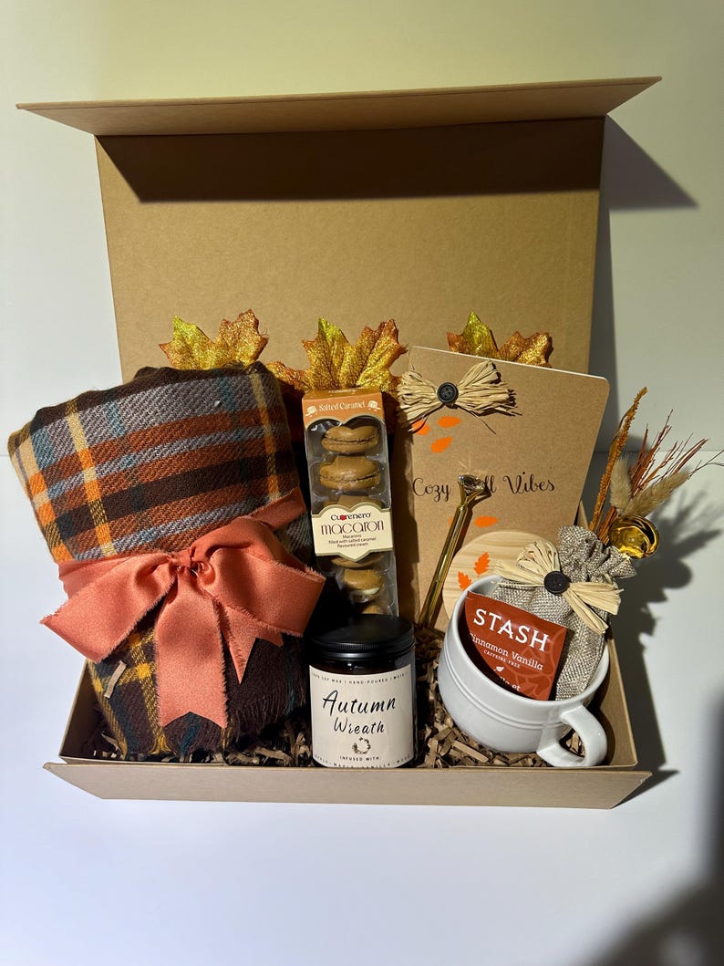 Fall Warm and Cozy Gift Box for Friends, Family, and Colleagues. Give a ...