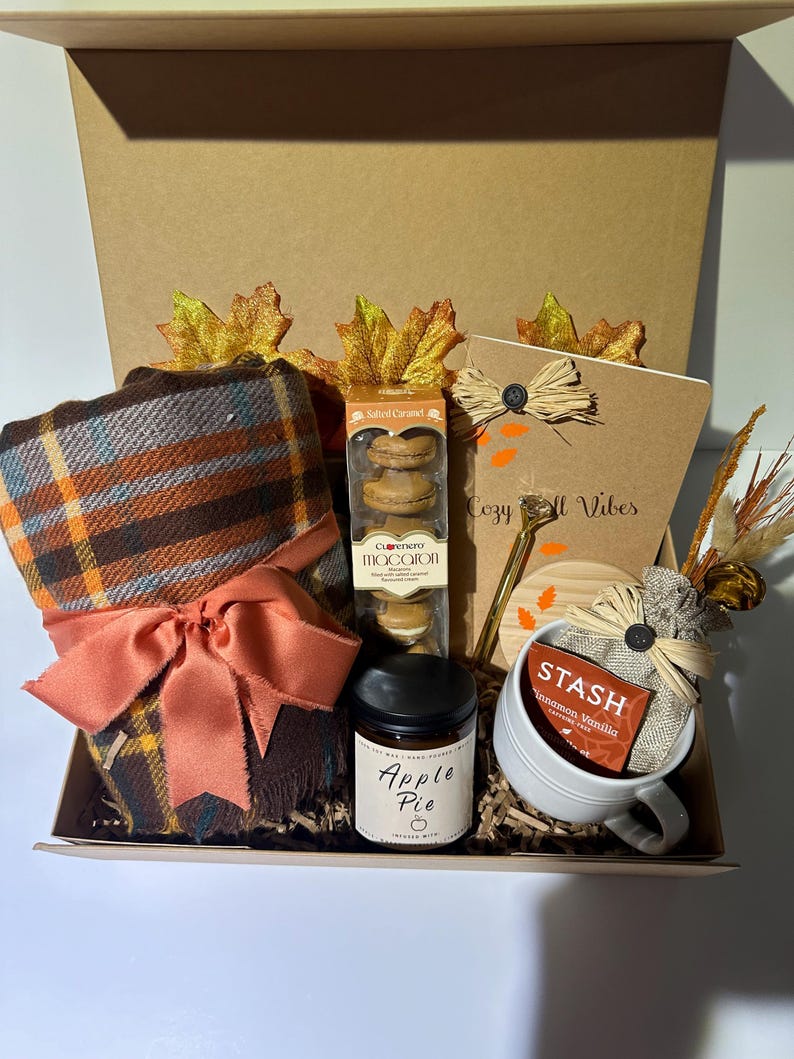 Fall Warm and Cozy Gift Box for Friends, Family, and Colleagues. Give a ...