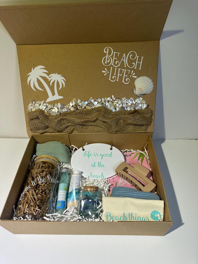 Beach Theme Gift Box for Friends, Family, Colleagues. Give a Summer ...