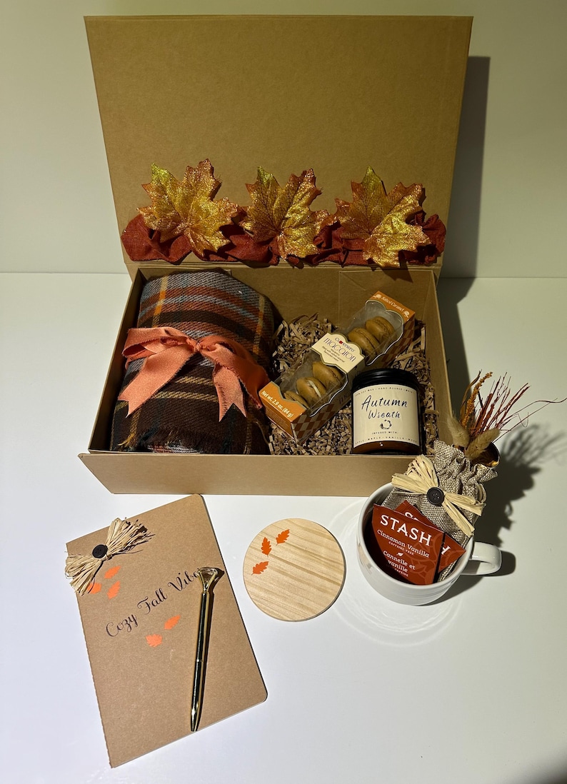 Fall Warm and Cozy Gift Box for Friends, Family, and Colleagues. Give a ...