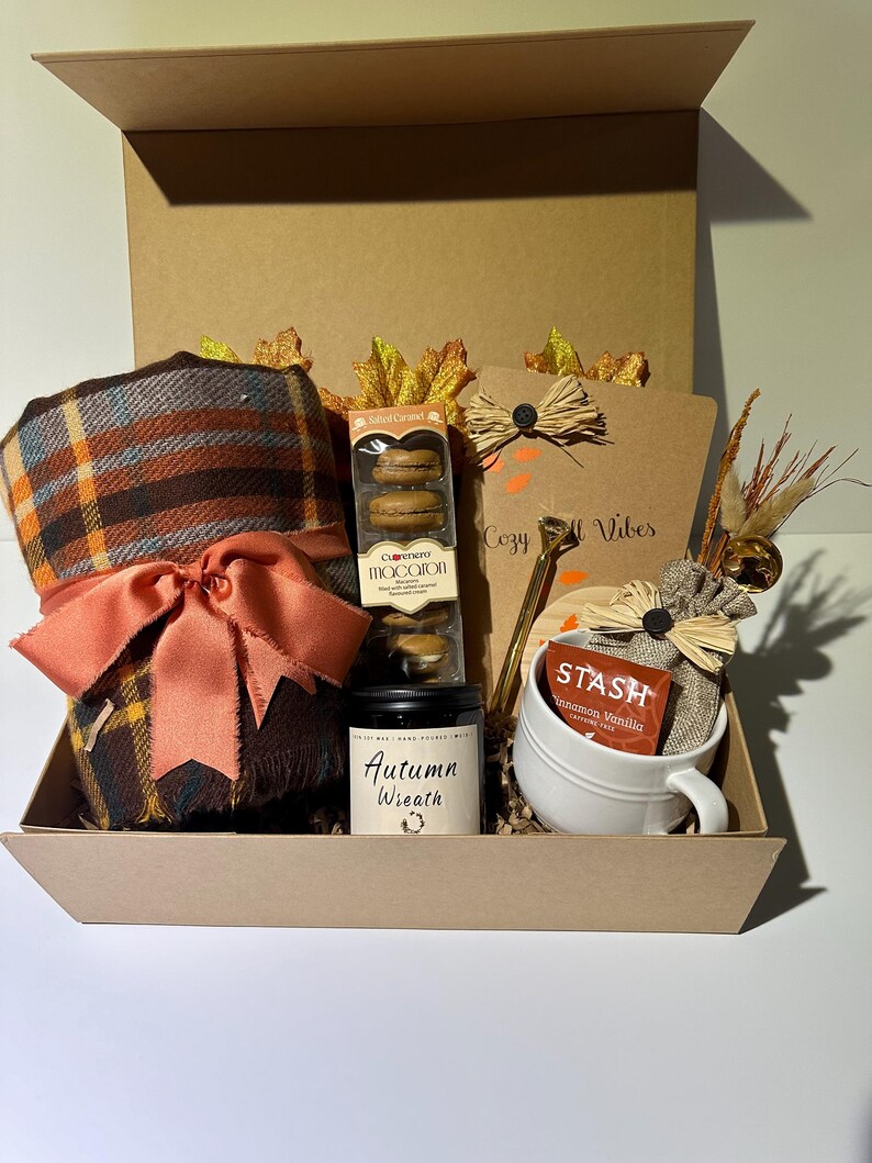 Fall Warm and Cozy Gift Box for Friends, Family, and Colleagues. Give a ...