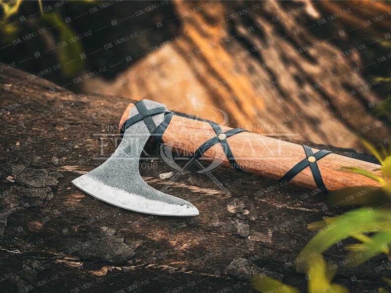 Custom Smith Carbon Steel Viking Axe Personalized Anniversary Gift for Him, Birthday & Wedding ...