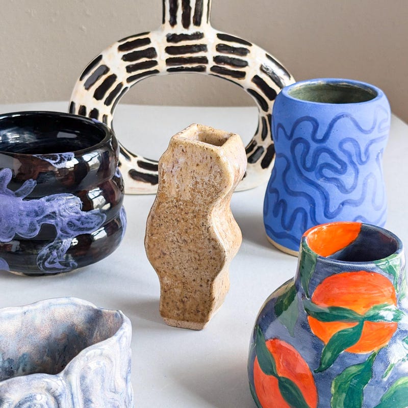 Modern Vase - Etsy