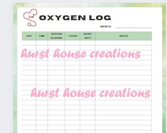 Oxygen Cylinder Checklist Oxygen Cylinder Safety Check Log Oxygen Tank ...