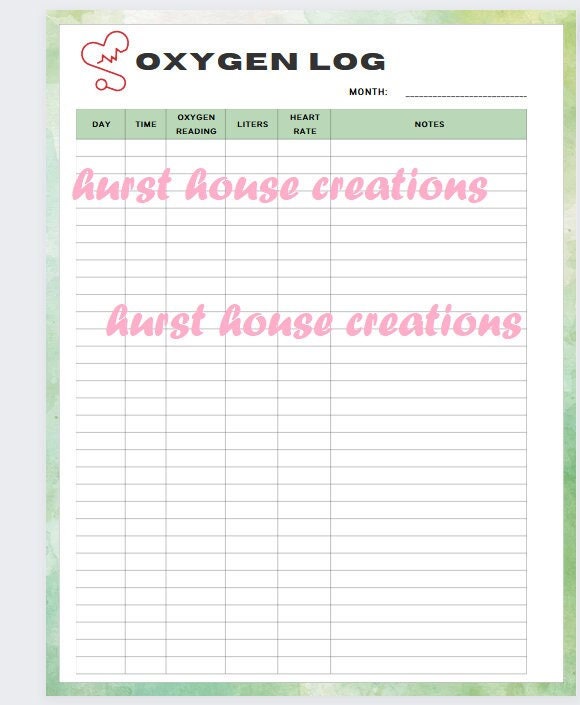 Oxygen Log - Etsy