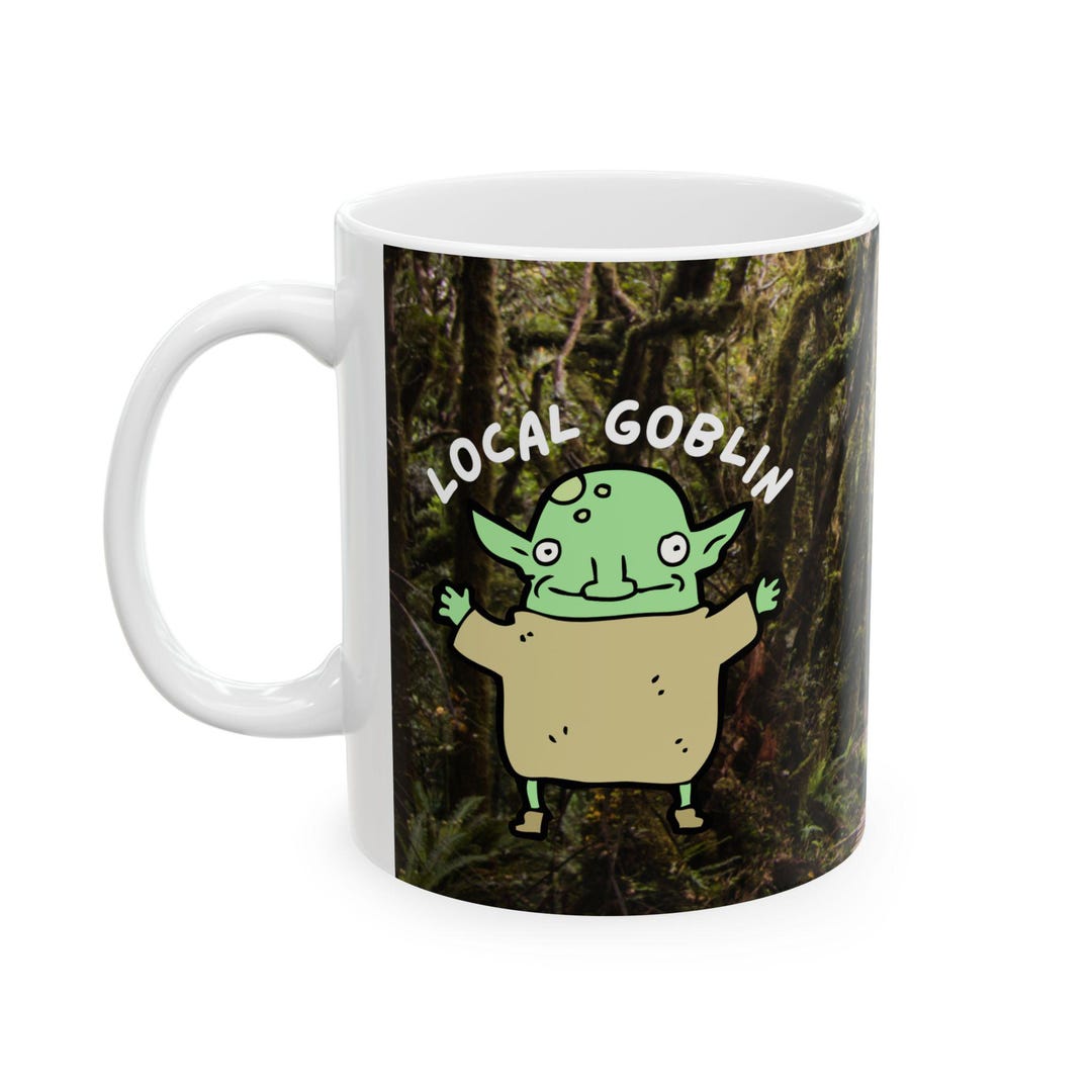 Whimsical Goblin Ceramic Mug - Perfect Gift for Fantasy Lovers, Nature ...