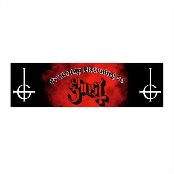 Ghost Band Bumper Sticker - Etsy