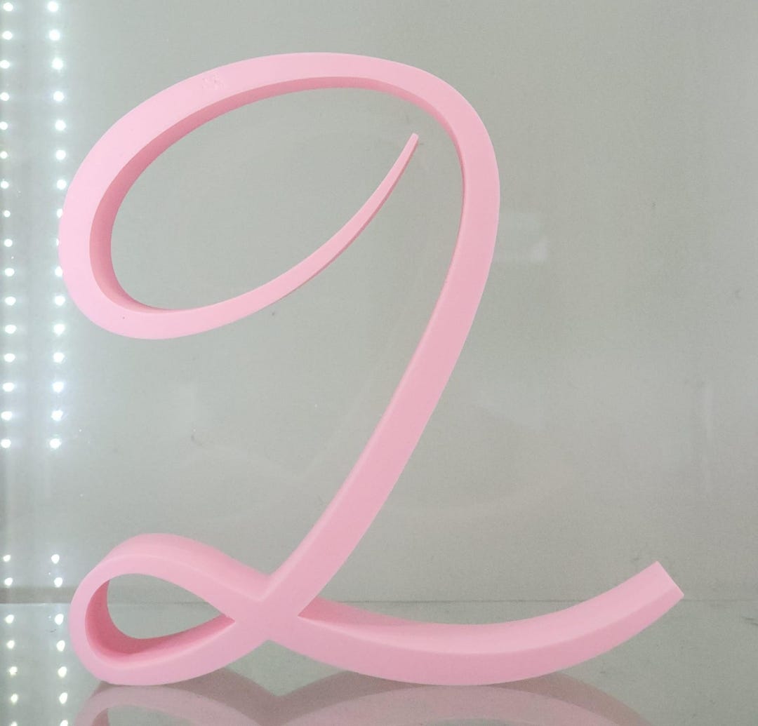 Stylish 3d-printed Initial Custom Letter Decor - Etsy
