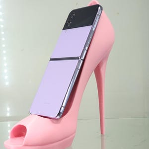 3D Printed Pink High Heel Phone Holder – Vanity Decor - Etsy