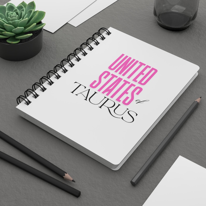 Personalized Taurus Spiral Journal | Astrology Notebook, Gift for ...