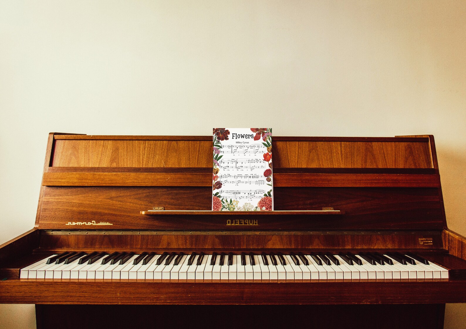 Sheet Music "flowers" by Miley Cyrus. PDF Digital File. Two-page ...