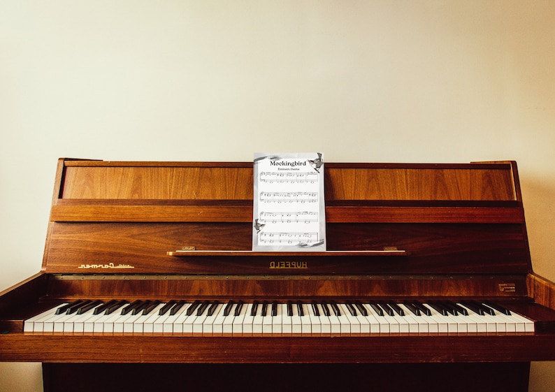 Colorful "mockingbird" Eminem Piano Sheet Music - Easy Version for ...