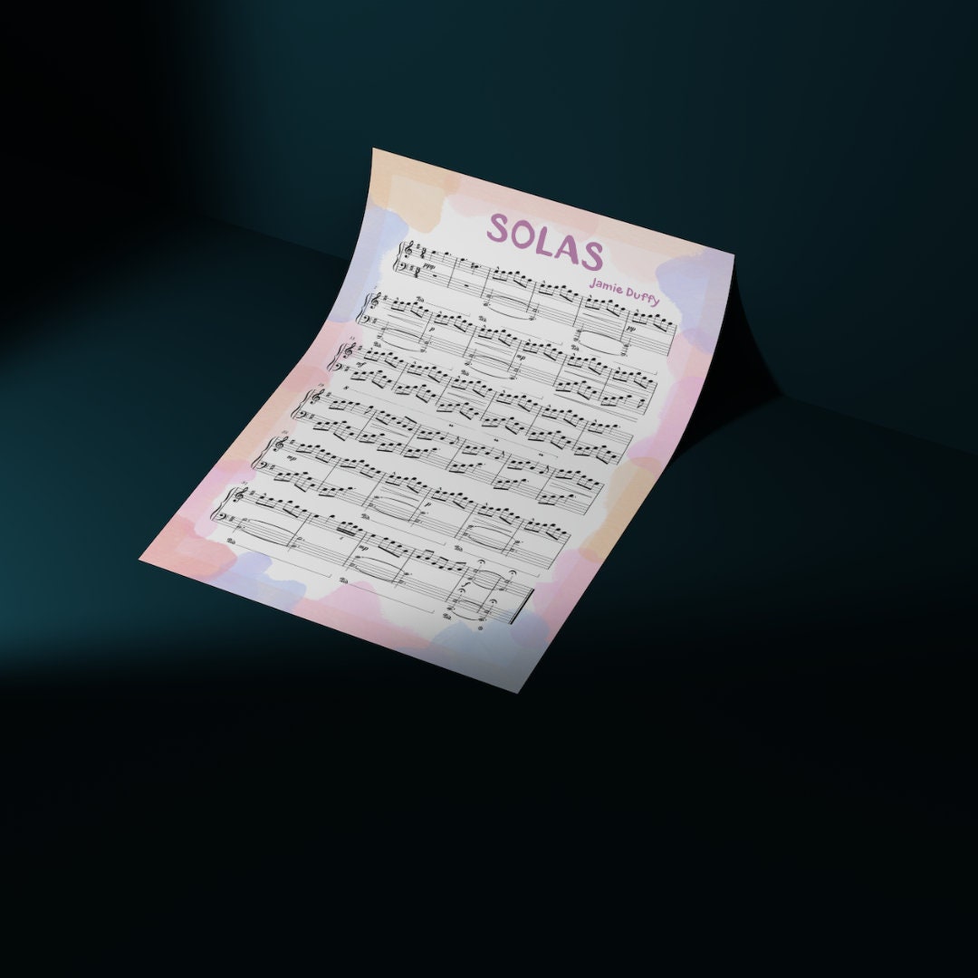 Jamie Duffy's Solas - Easy One-page Piano Sheet Music PDF - Etsy