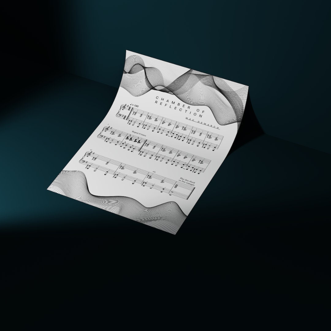 Piano Sheet PDF "chamber of Reflection" | Easy Beginner Theme | Digital ...