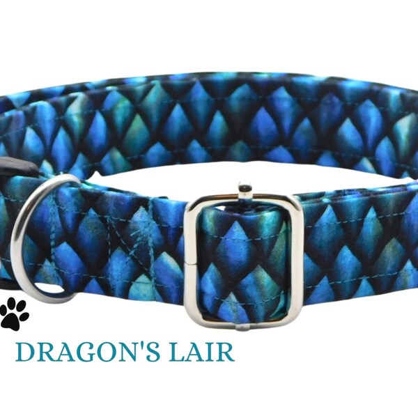 Leather Dog Collar Dragon - Etsy