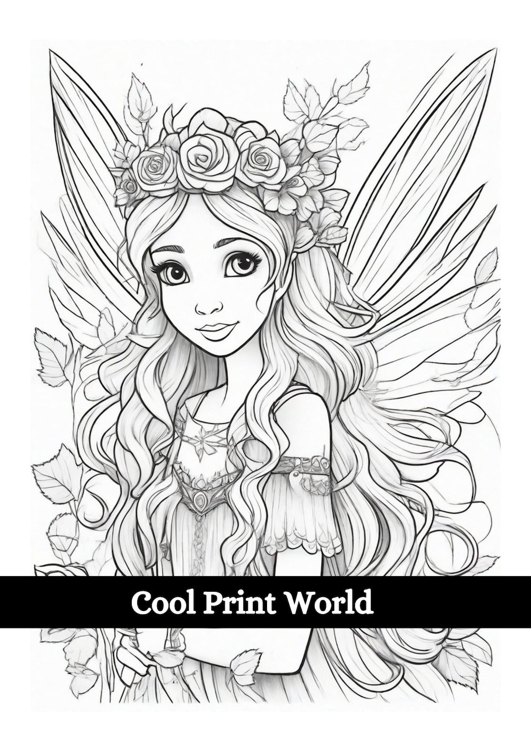 Coloring Page for Adults A4 Size Coloring Page Princes - Etsy