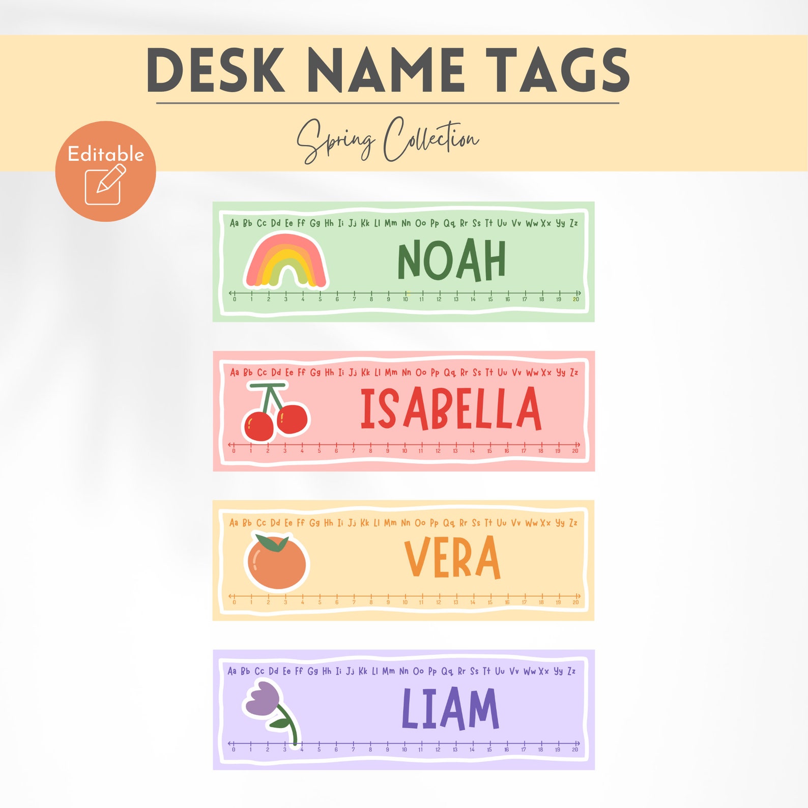Student Desk Name Tags Name Labels Name Plate Classroom - Etsy