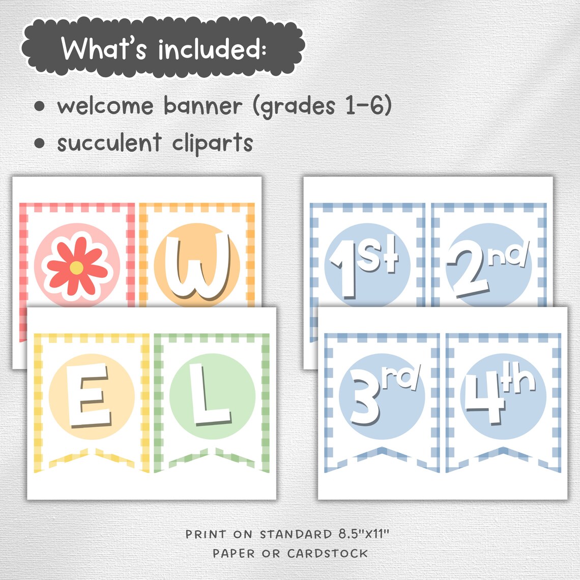 Classroom Welcome Banner, Classroom Decor, Printable, Spring - Etsy