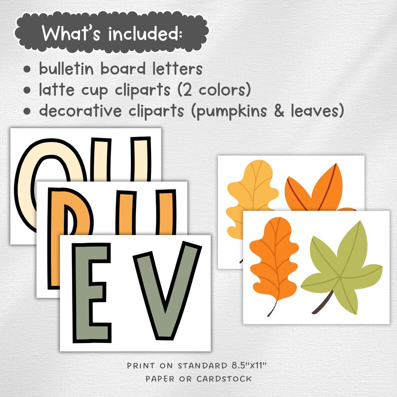 Pumpkin Spice Bulletin Board, Fall Bulletin Board, Classroom Decor ...