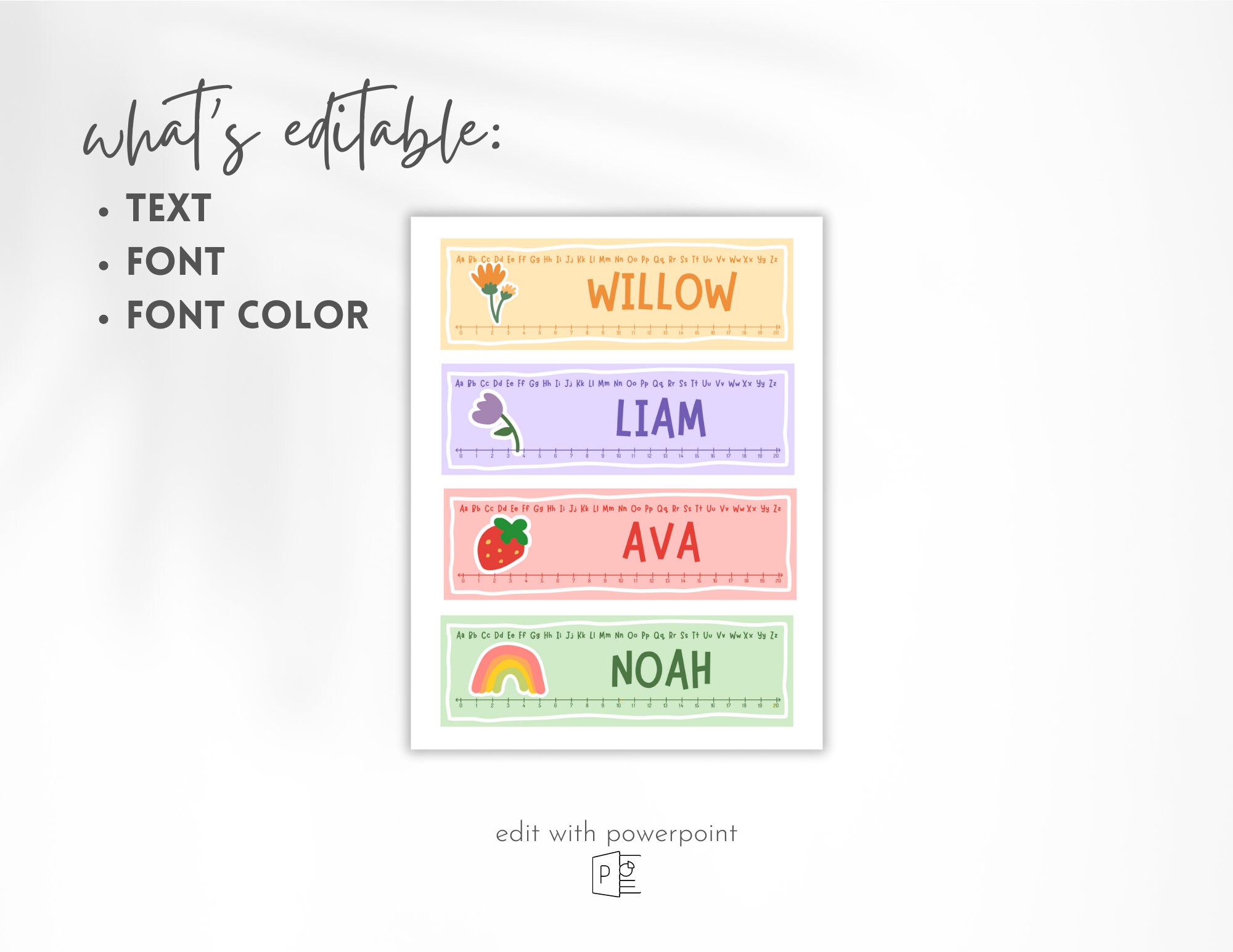 Student Desk Name Tags Name Labels Name Plate Classroom - Etsy