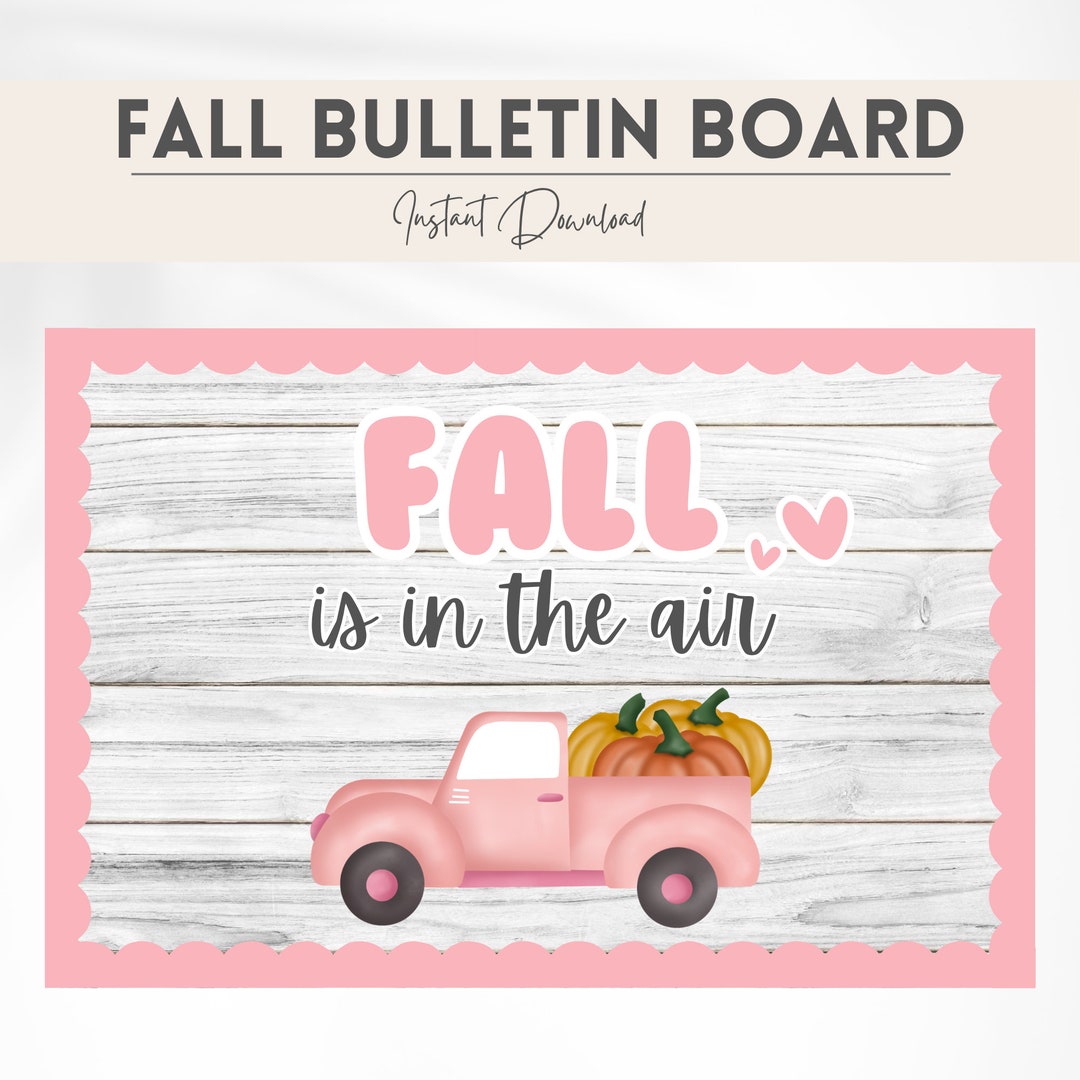Fall is in the Air Bulletin Board Fall Bulletin Board - Etsy