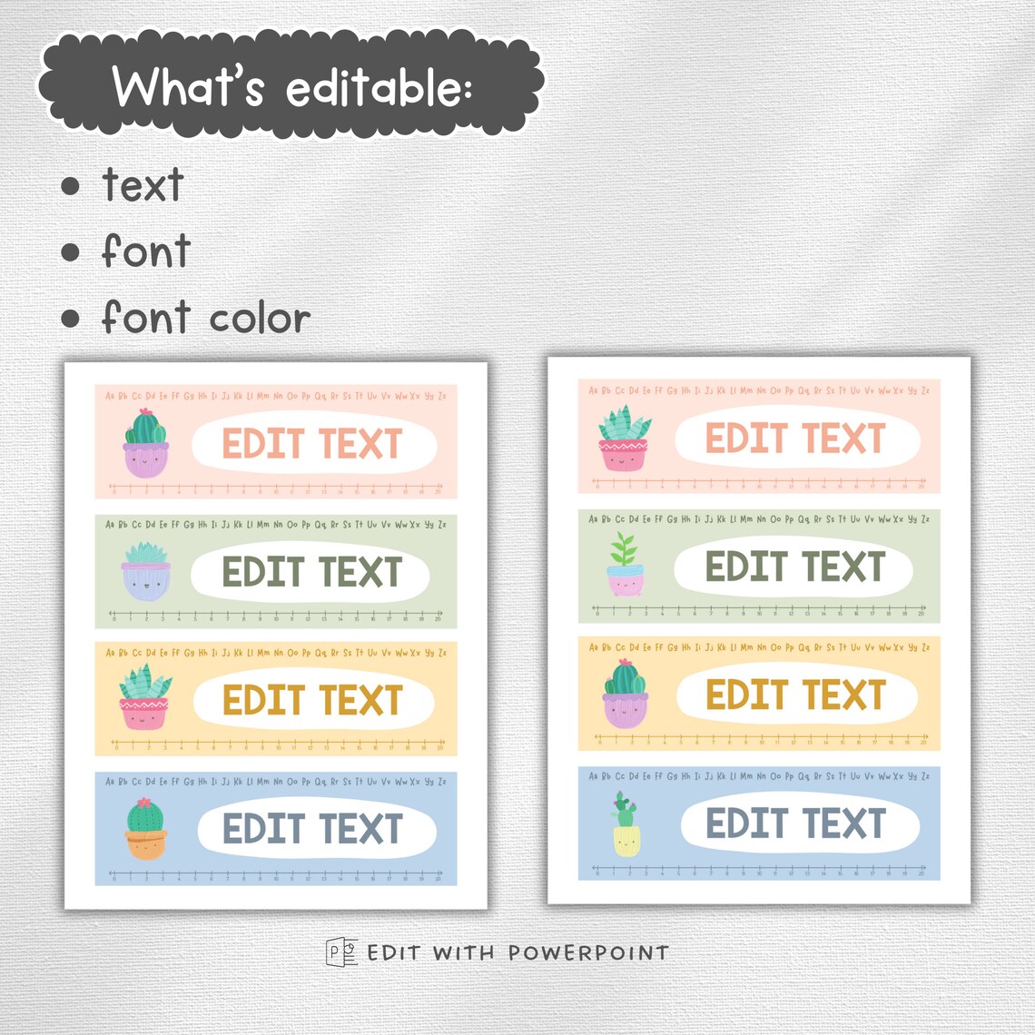 Student Desk Name Tags, Name Labels, Name Plate, Classroom Labels ...