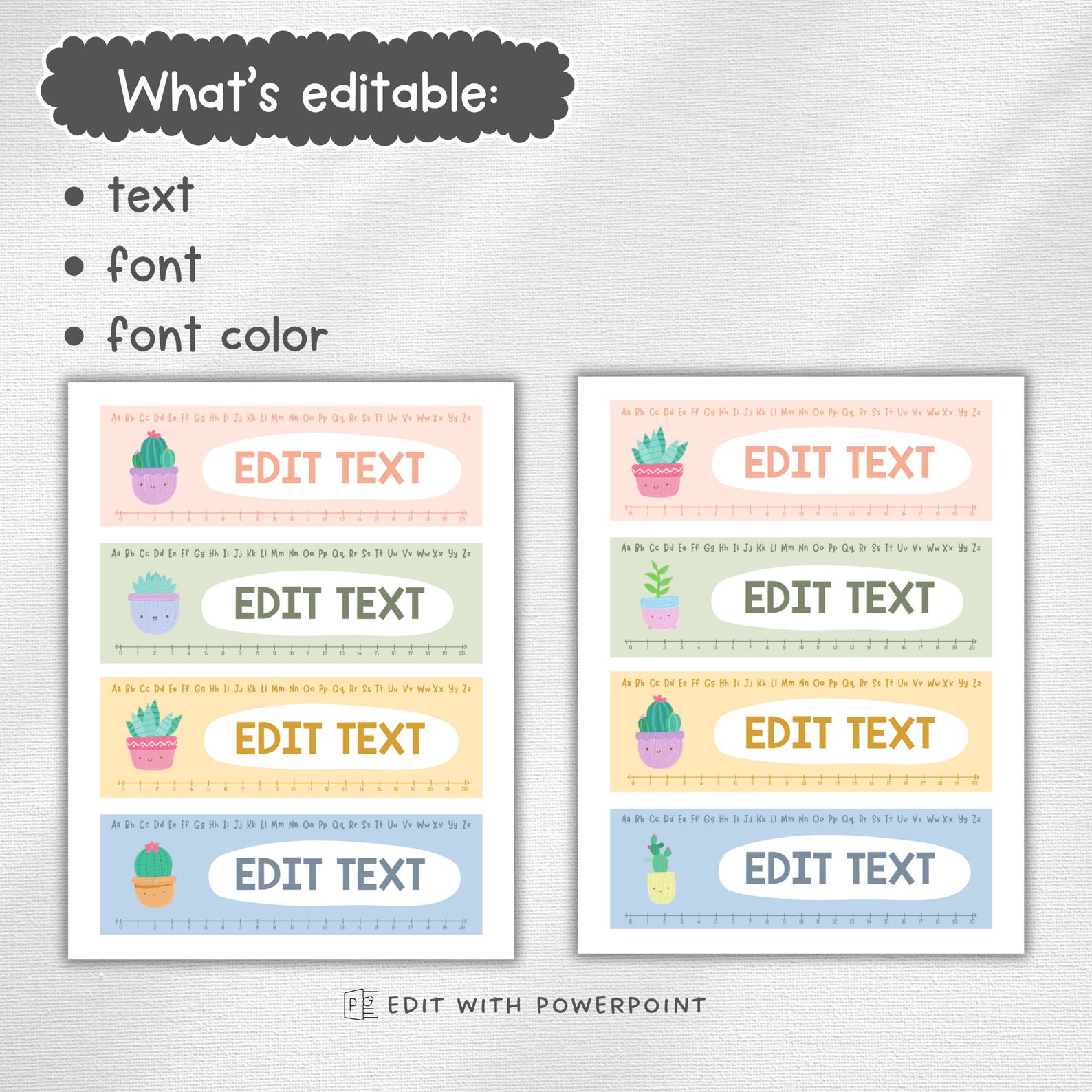 Student Desk Name Tags, Name Labels, Name Plate, Classroom Labels ...