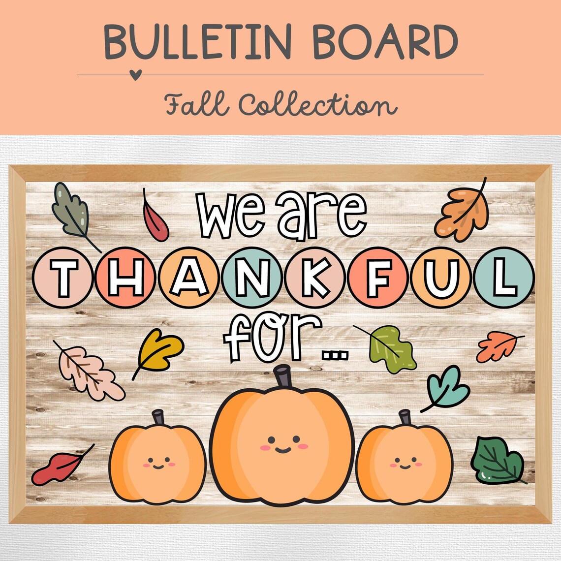 Thankful Bulletin Board, Fall Bulletin Board, Classroom Decor - Etsy