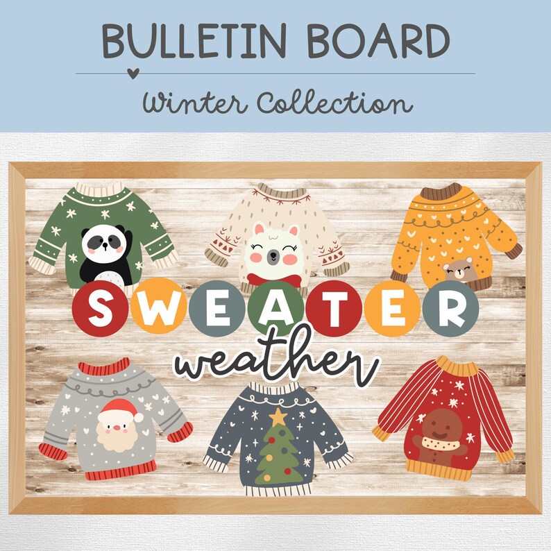 Sweater Weather Bulletin Board, Fall Bulletin Board, Classroom Decor - Etsy