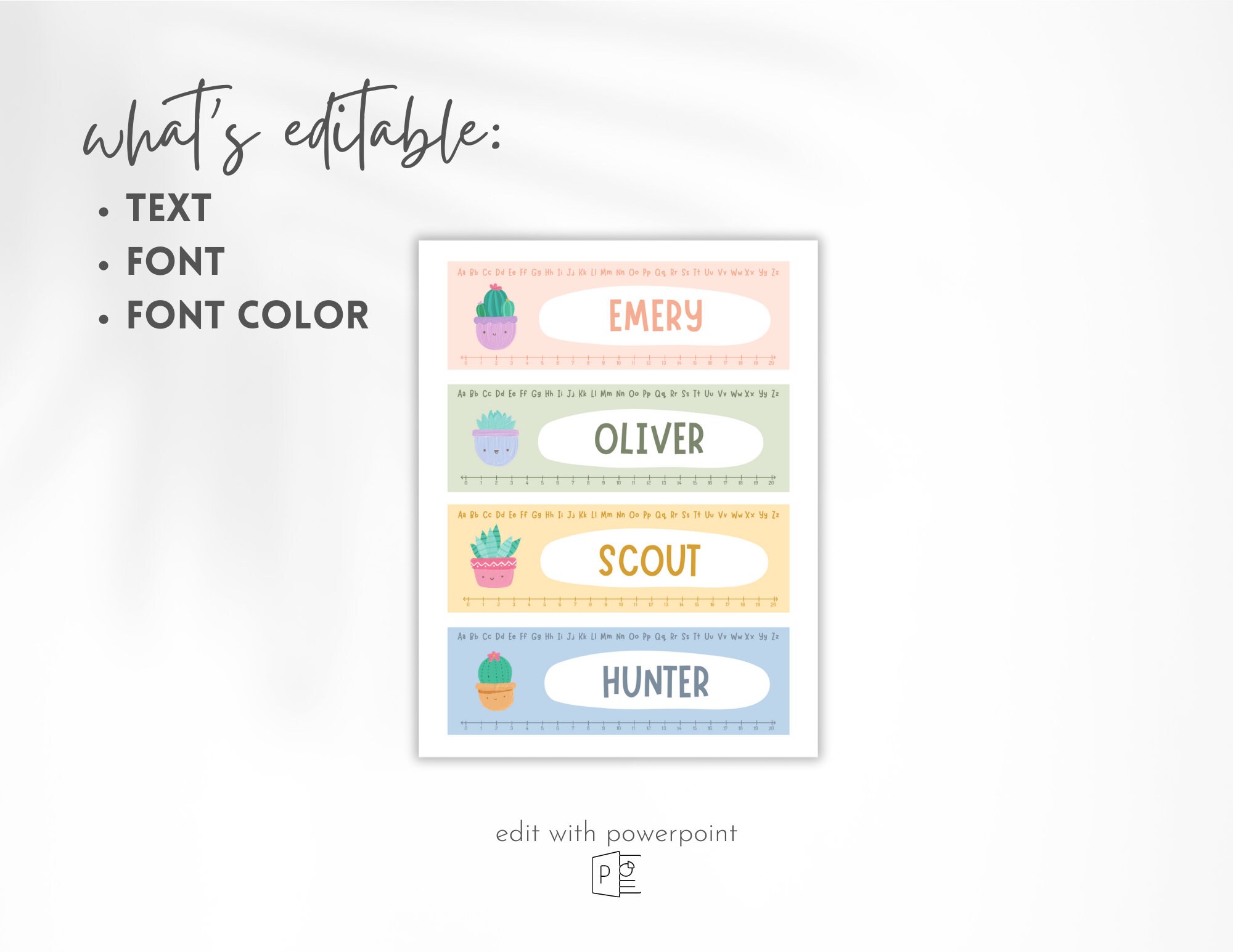 Student Desk Name Tags Name Labels Name Plate Classroom - Etsy