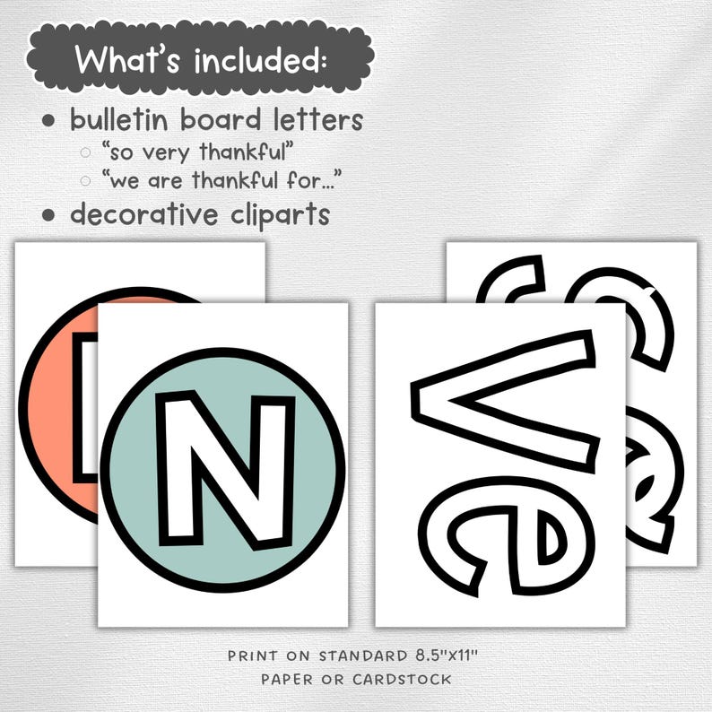 Thankful Bulletin Board, Fall Bulletin Board, Classroom Decor - Etsy