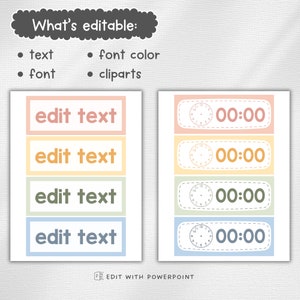 Classroom Schedule Cards, Schedule Display, Editable, Succulent - Etsy