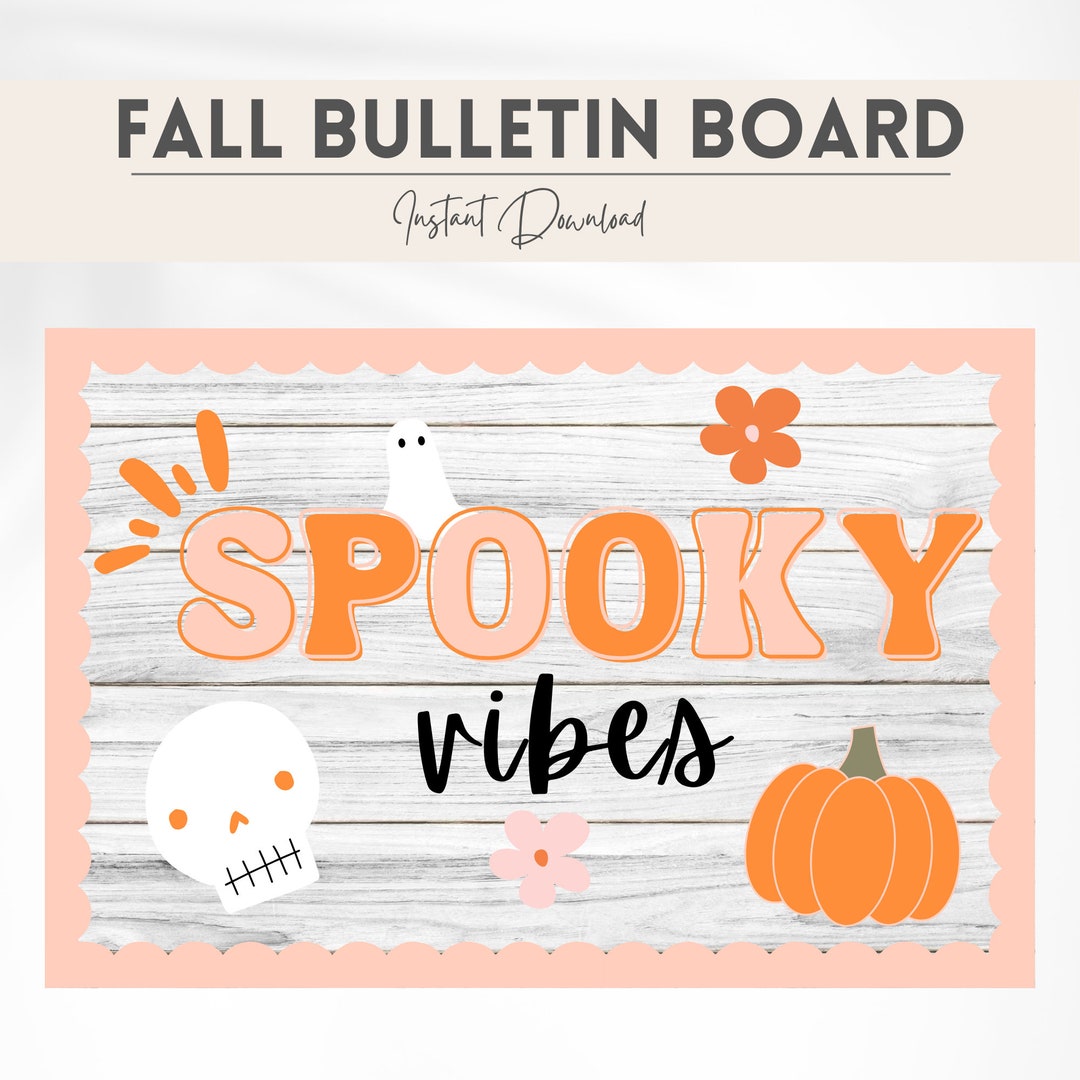 Spooky Vibes Bulletin Board Fall Bulletin Board Classroom - Etsy