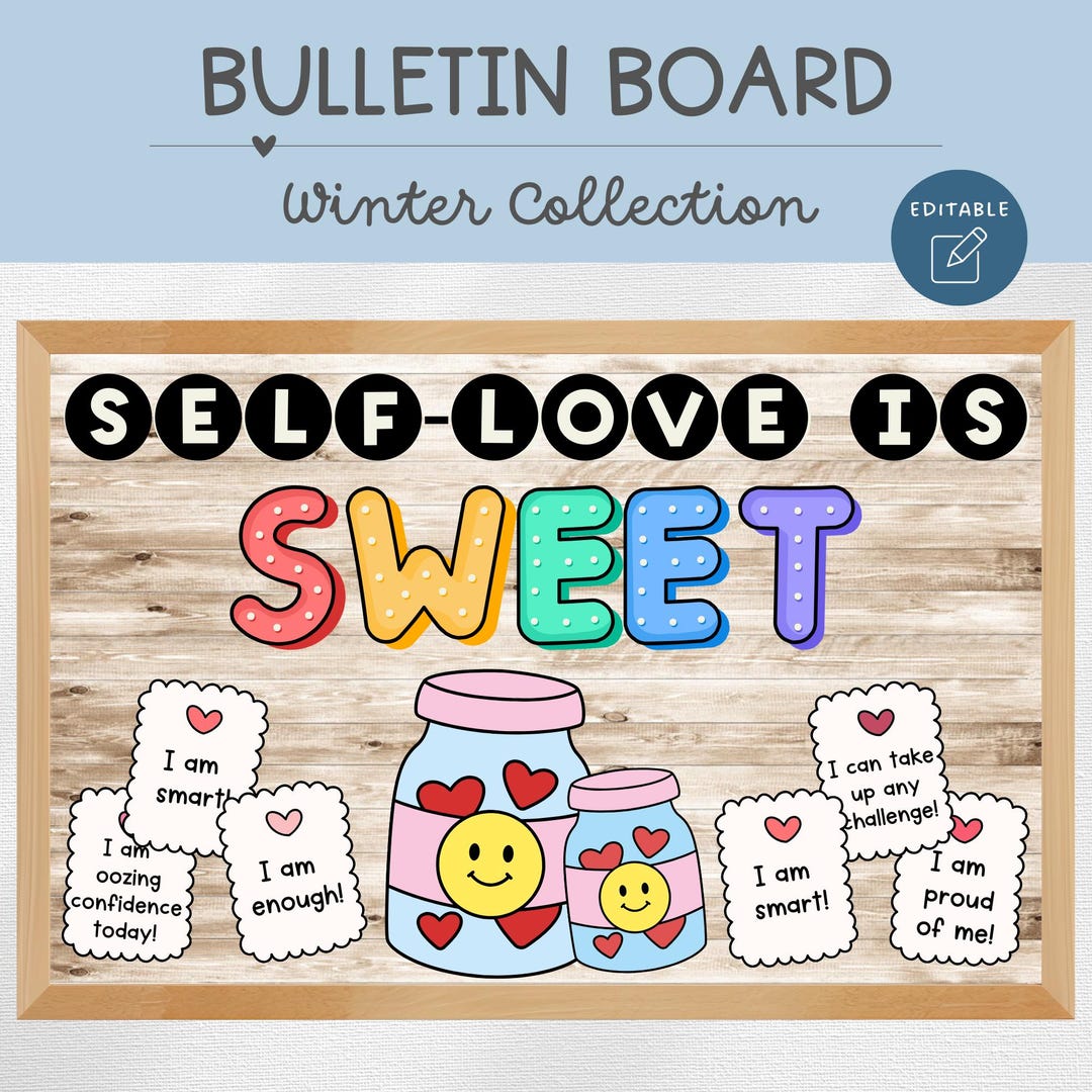Self-love Bulletin Board, Valentine's Day, Winter Bulletin Board ...