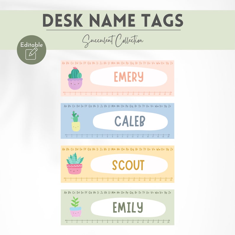 Student Desk Name Tags Name Labels Name Plate Classroom - Etsy