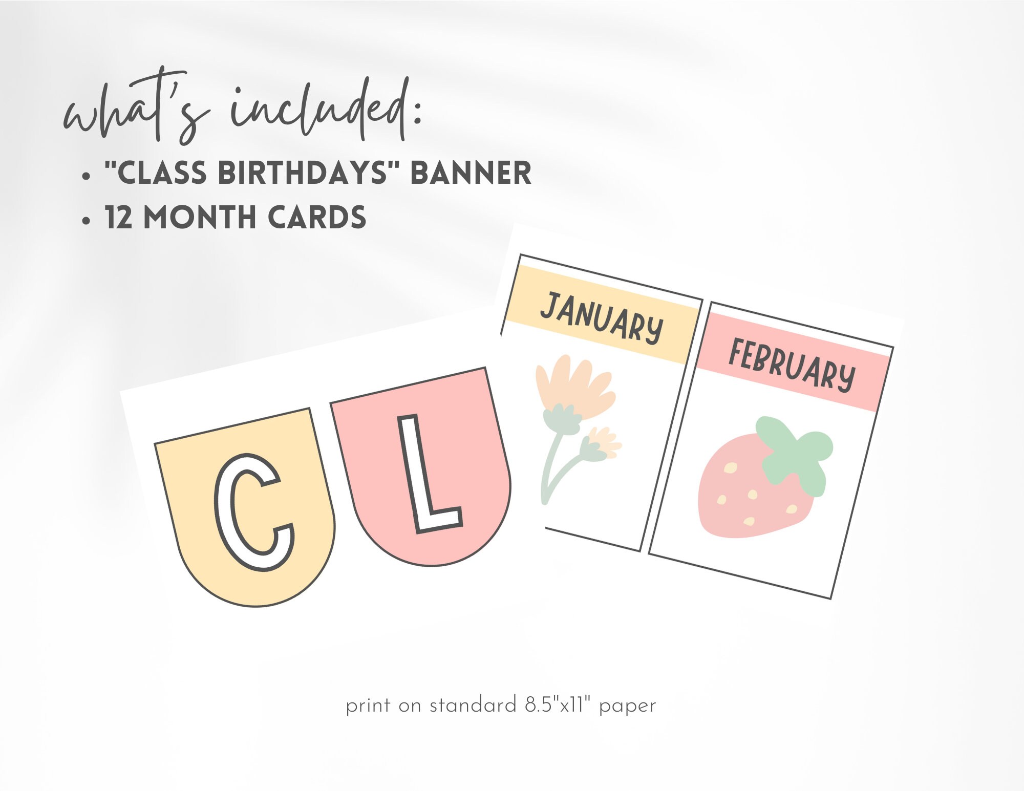 Classroom Birthday Display, Birthday Bulletin Board, Editable, Spring ...