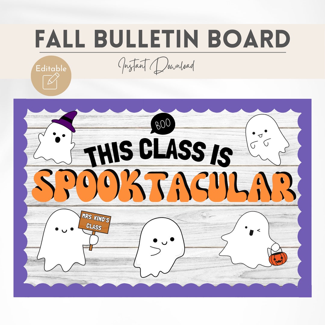 Spooktacular Bulletin Board Fall Bulletin Board Classroom - Etsy