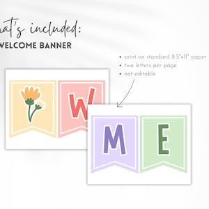Classroom Welcome Banner, Classroom Decor, Printable, Spring - Etsy