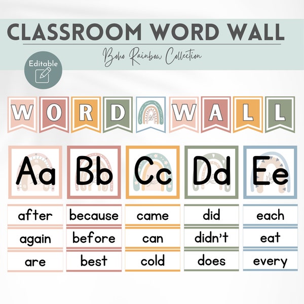 Word Wall - Etsy