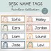 Student Desk Name Tags, Name Labels, Name Plate, Classroom Labels ...
