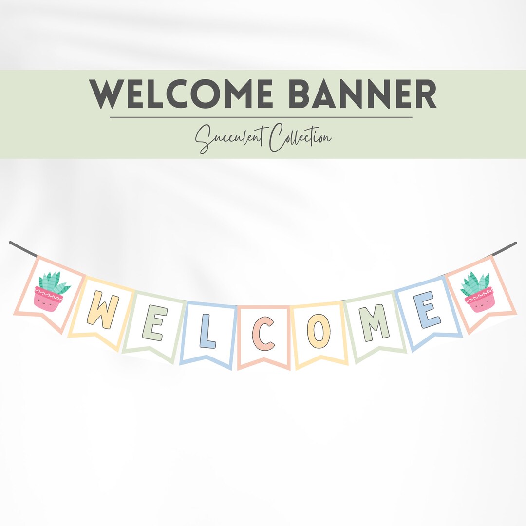 Classroom Welcome Banner Classroom Decor Printable - Etsy