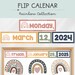 Classroom Flip Calendar, Classroom Decor, Printable, Rainbow - Etsy
